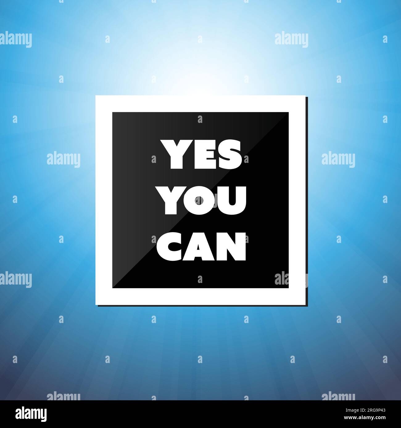Yes You Can - Inspirational Quote, Slogan, Saying - Success Concept ...