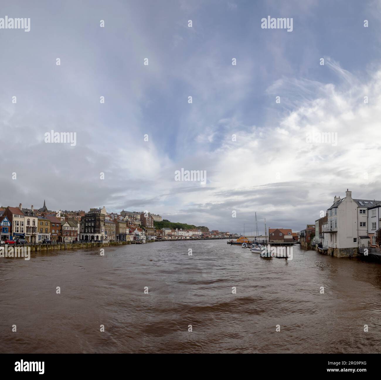 The River Esk in Whitby, North Yorkshire, UK Stock Photo - Alamy
