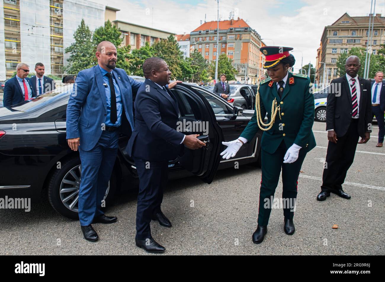 Brno, Czech Republic. 08th Aug, 2023. Mozambican President Filipe Nyusi ...