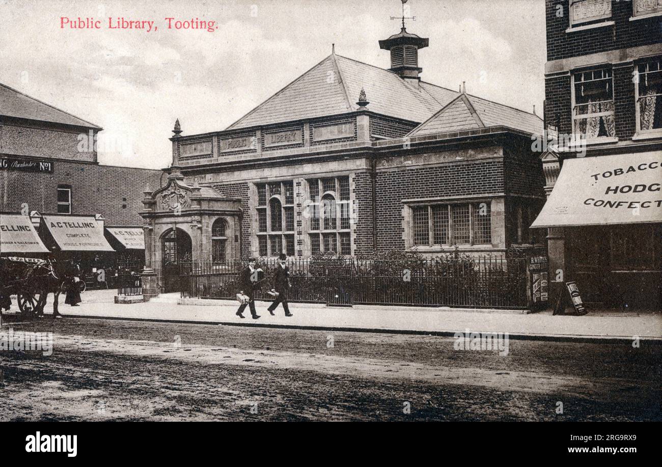 Public Library, Tooting, London Stock Photo - Alamy