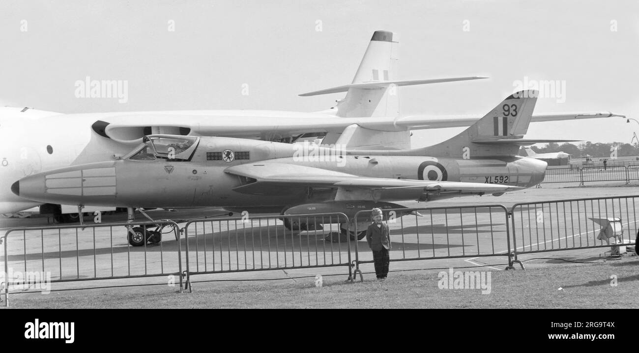 Royal Air Force - Hawker Hunter T.7 XL592 93 of No.234 Squadron - 229 Operational Conversion ...