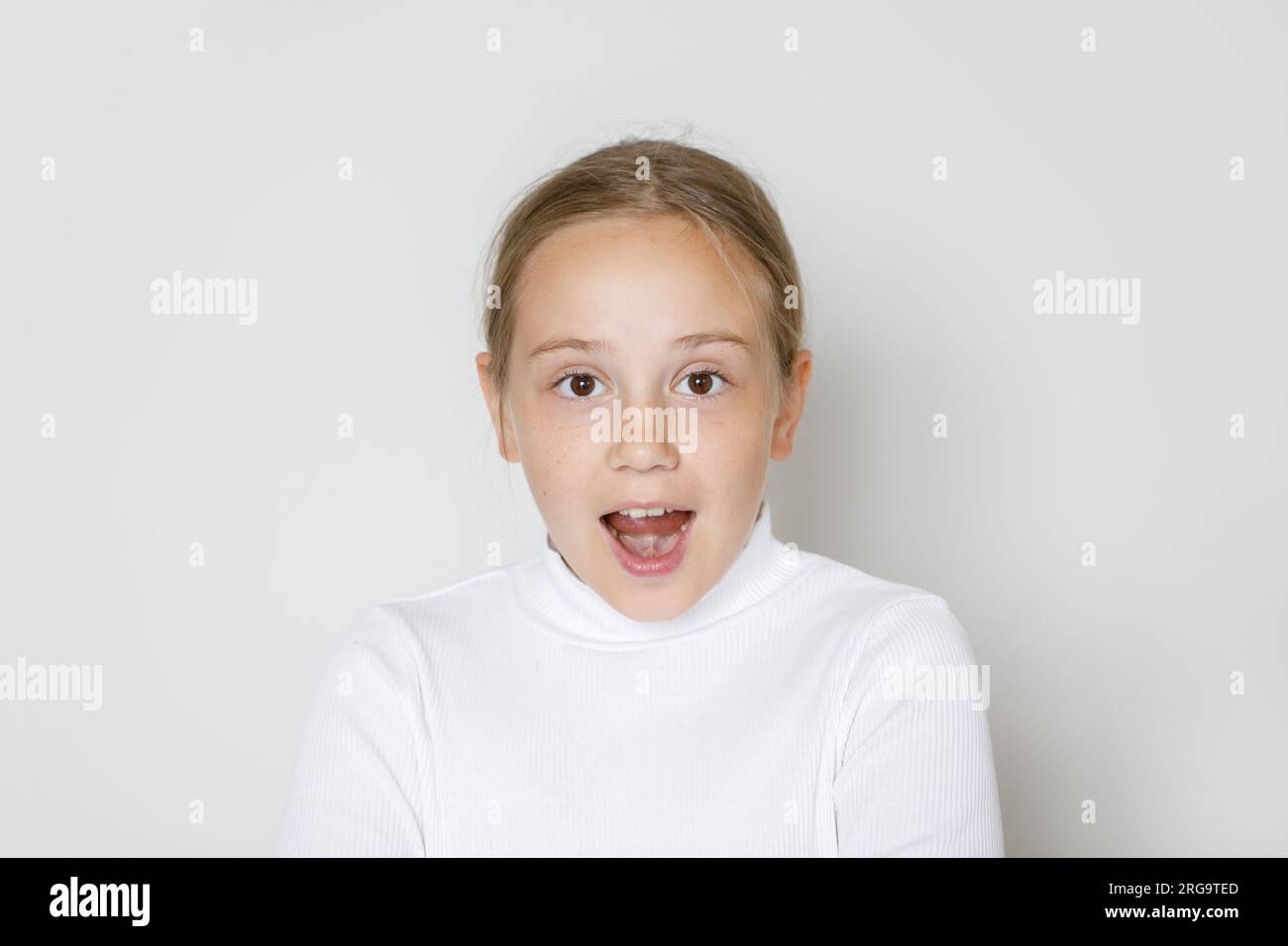 Surprised Little Girl Face