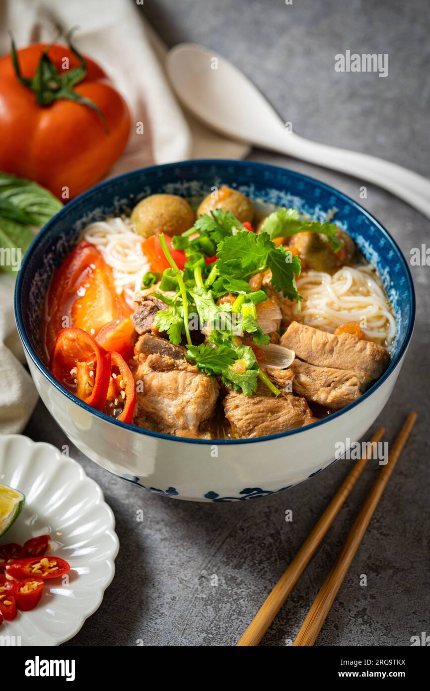 Vietnamese street food menu hi-res stock photography and images - Alamy