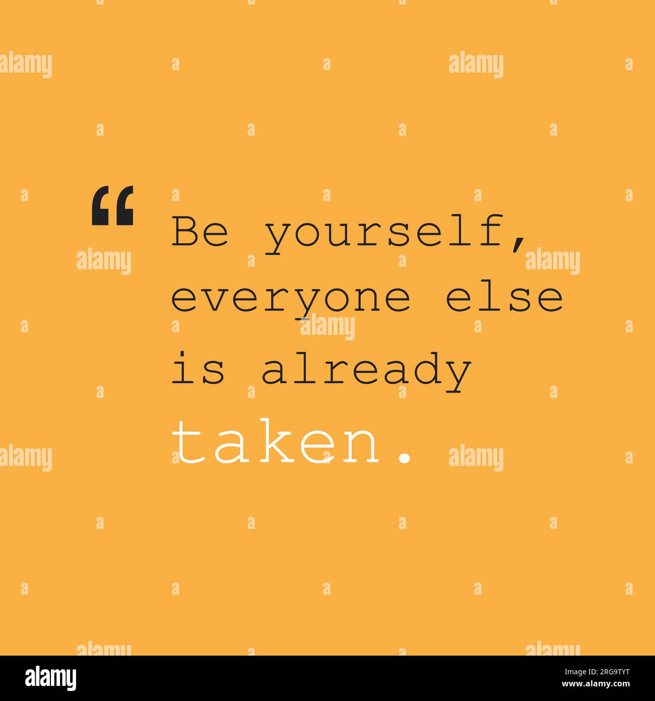 Everyone else is already taken Stock Vector Images - Alamy