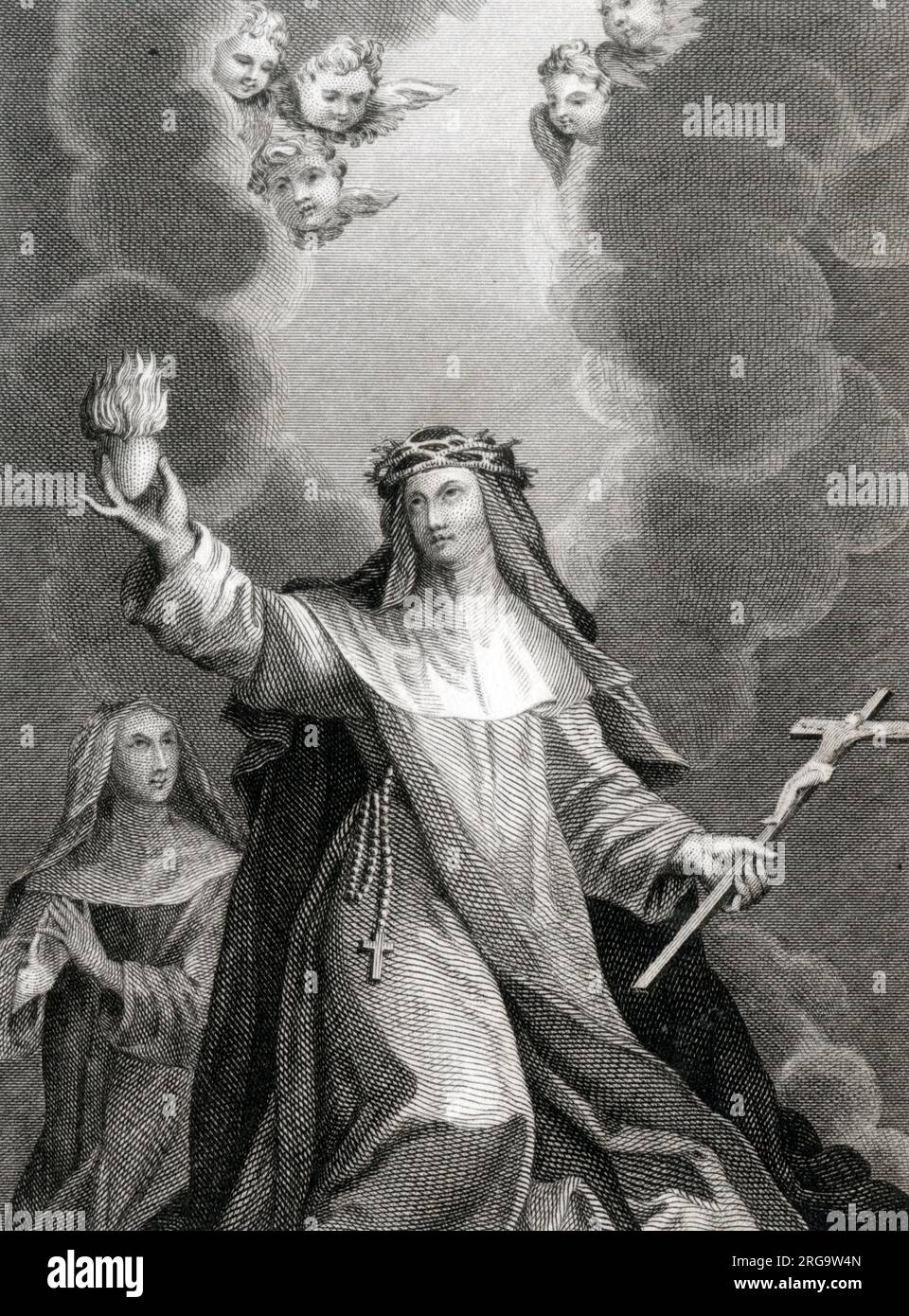 Catherine of siena, heart hi-res stock photography and images - Alamy