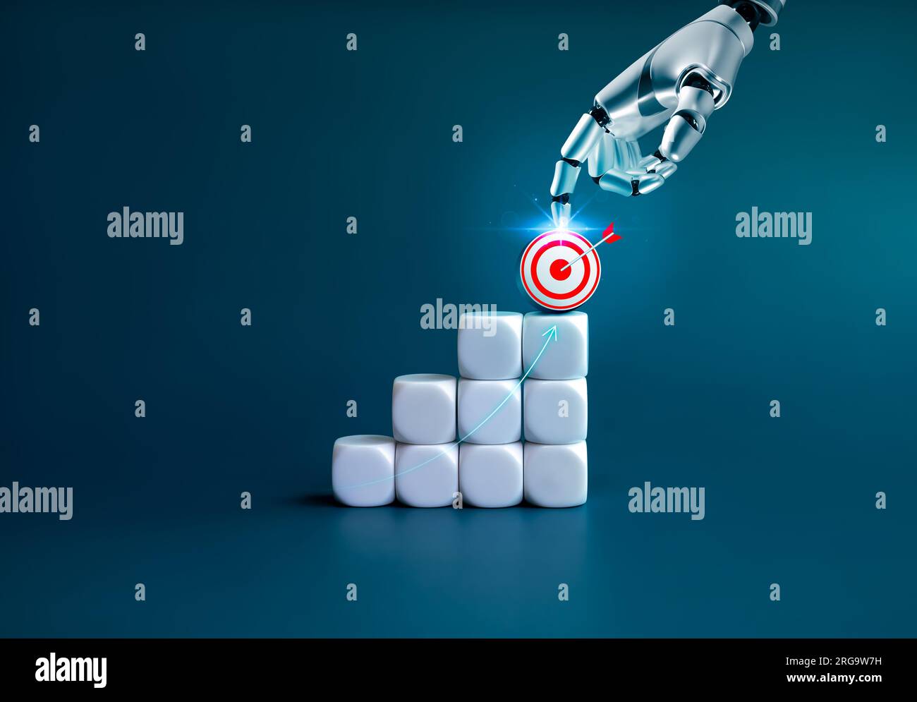 Business goal and technology with artificial intelligence concepts ...