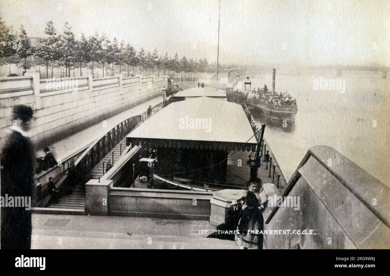 The River Thames Embankment, London Stock Photo - Alamy