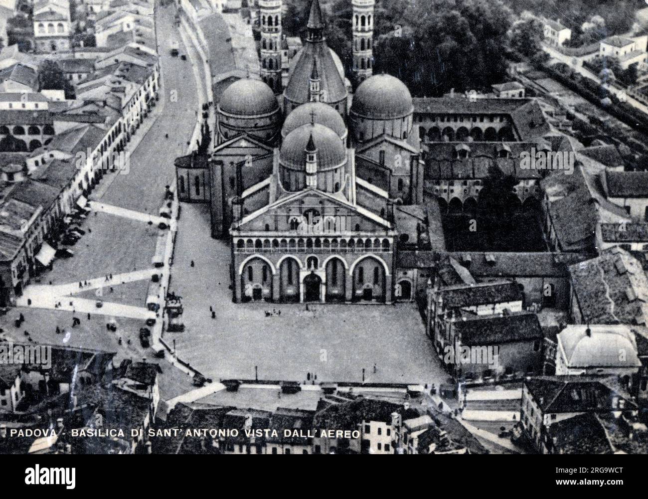 Aerial View of the Basilica di Sant' Antonio - Padova (Padua), Italy ...