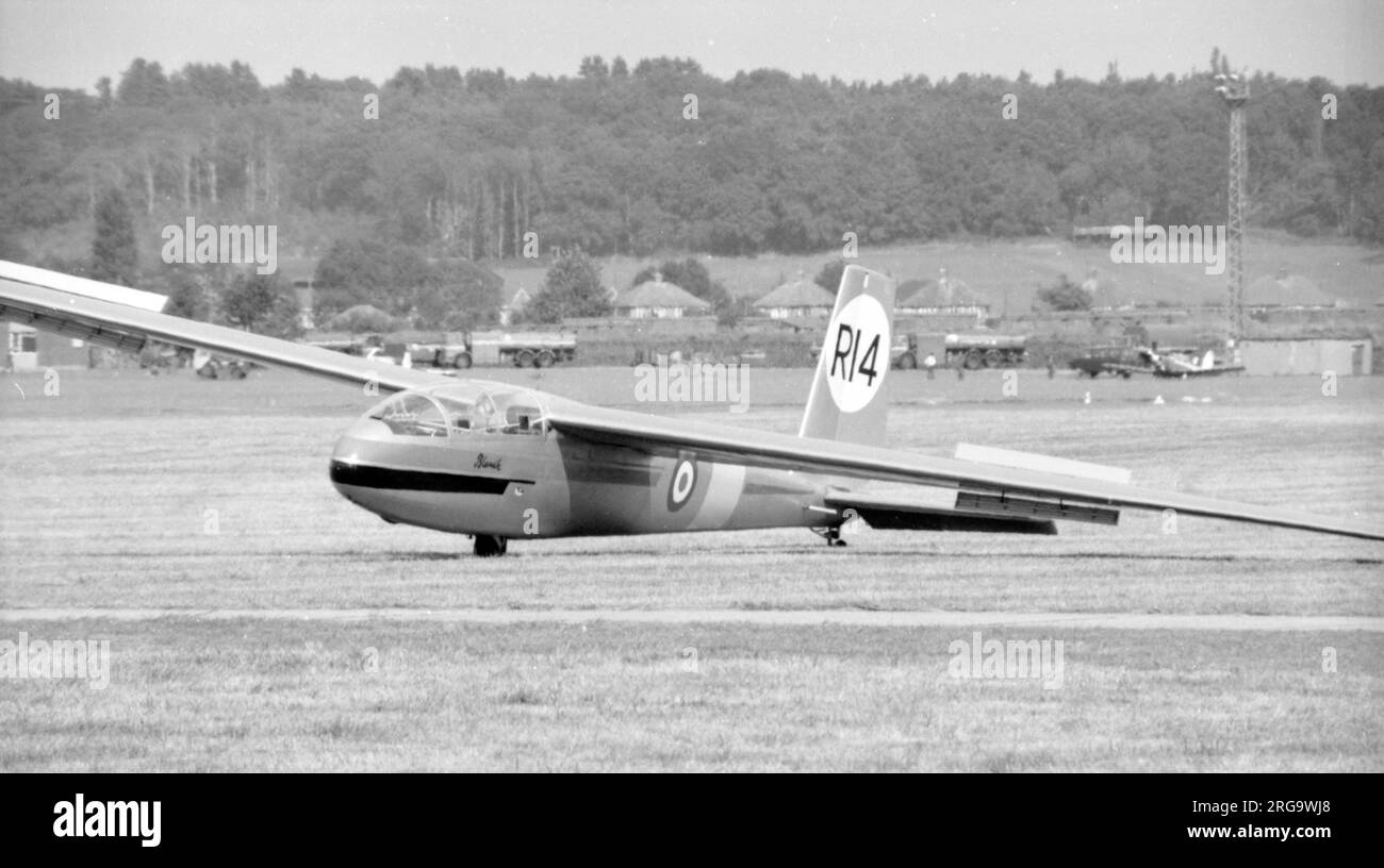 Let L-13 Blanik R14, 2-seat training glider of the Royal Air Force ...