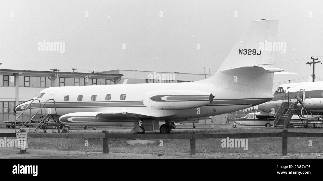 Lockheed JetStar N329J 1st prototype (msn 1001) at Vancouver Airport ...