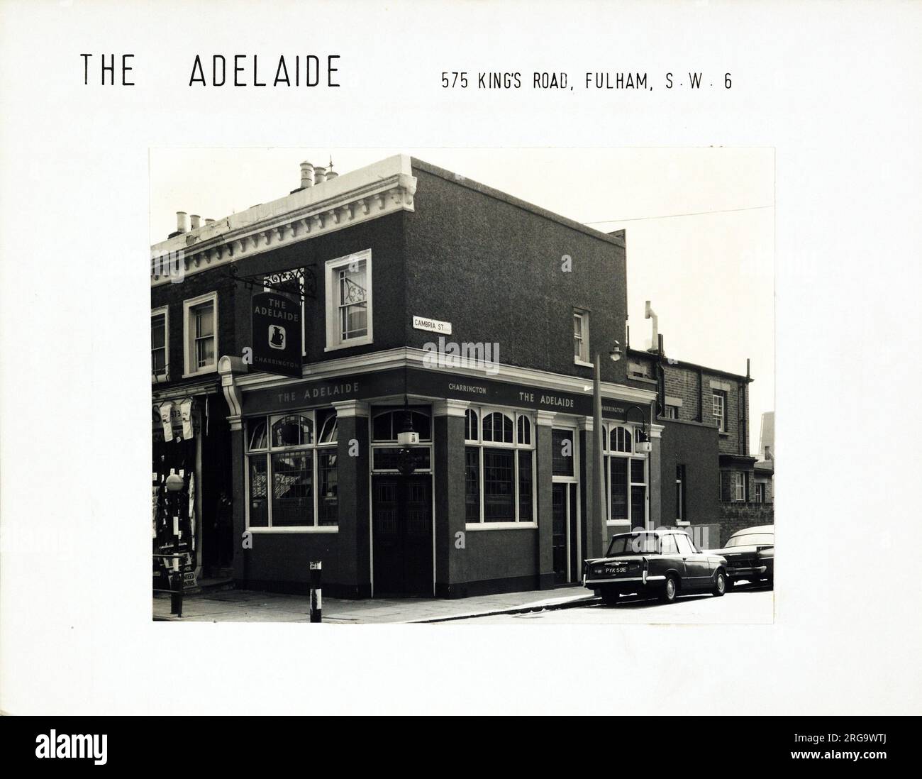 Photograph of Adelaide PH, Fulham, London. The main side of the print ...