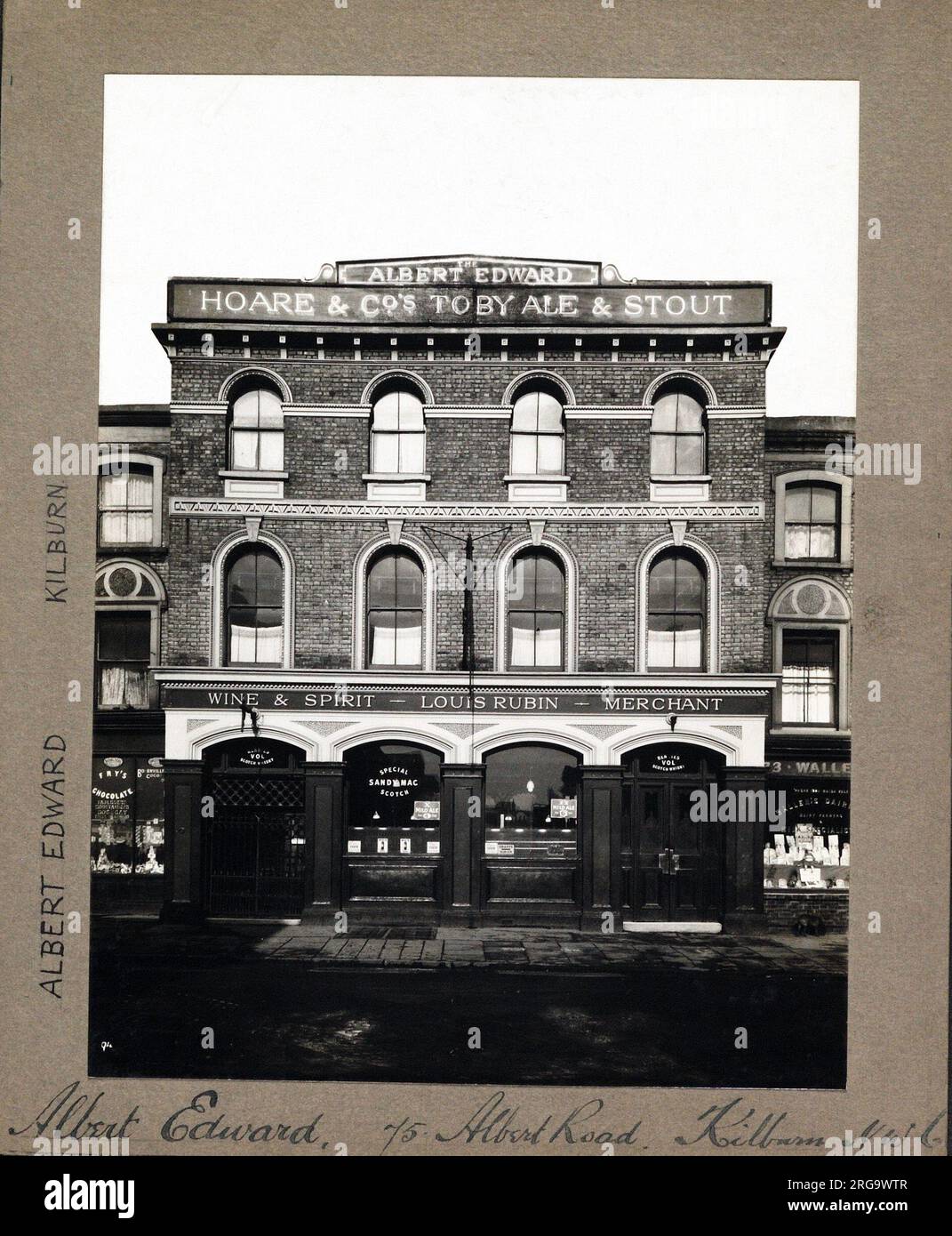 Photograph of Albert Edward PH, Kilburn, London. The main side of the ...
