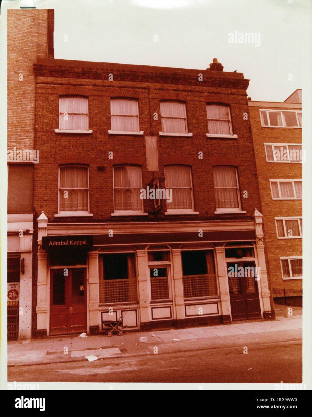Photograph of Admiral Keppel PH, Shoreditch, London. The main side of ...