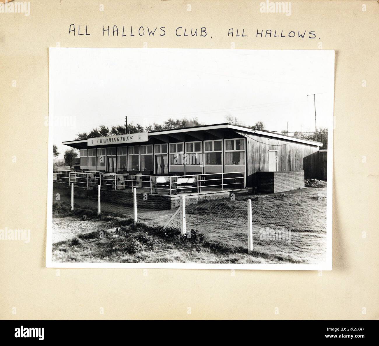 All Hallows Club PH, All Hallows on Sea, Dorset. The main side of the ...