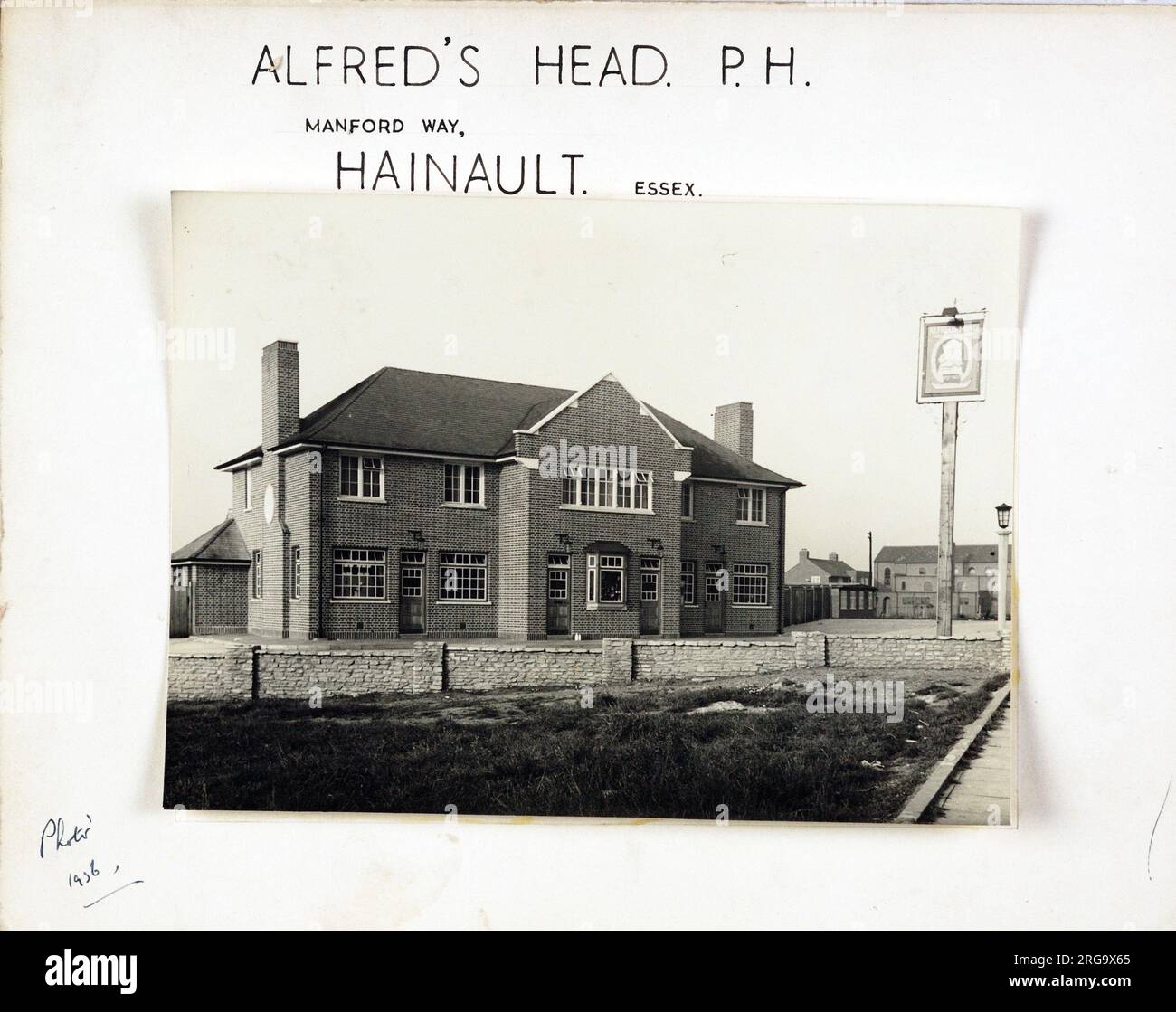 Photograph of Alfred's Head PH, Hainault, Greater London. The main side ...