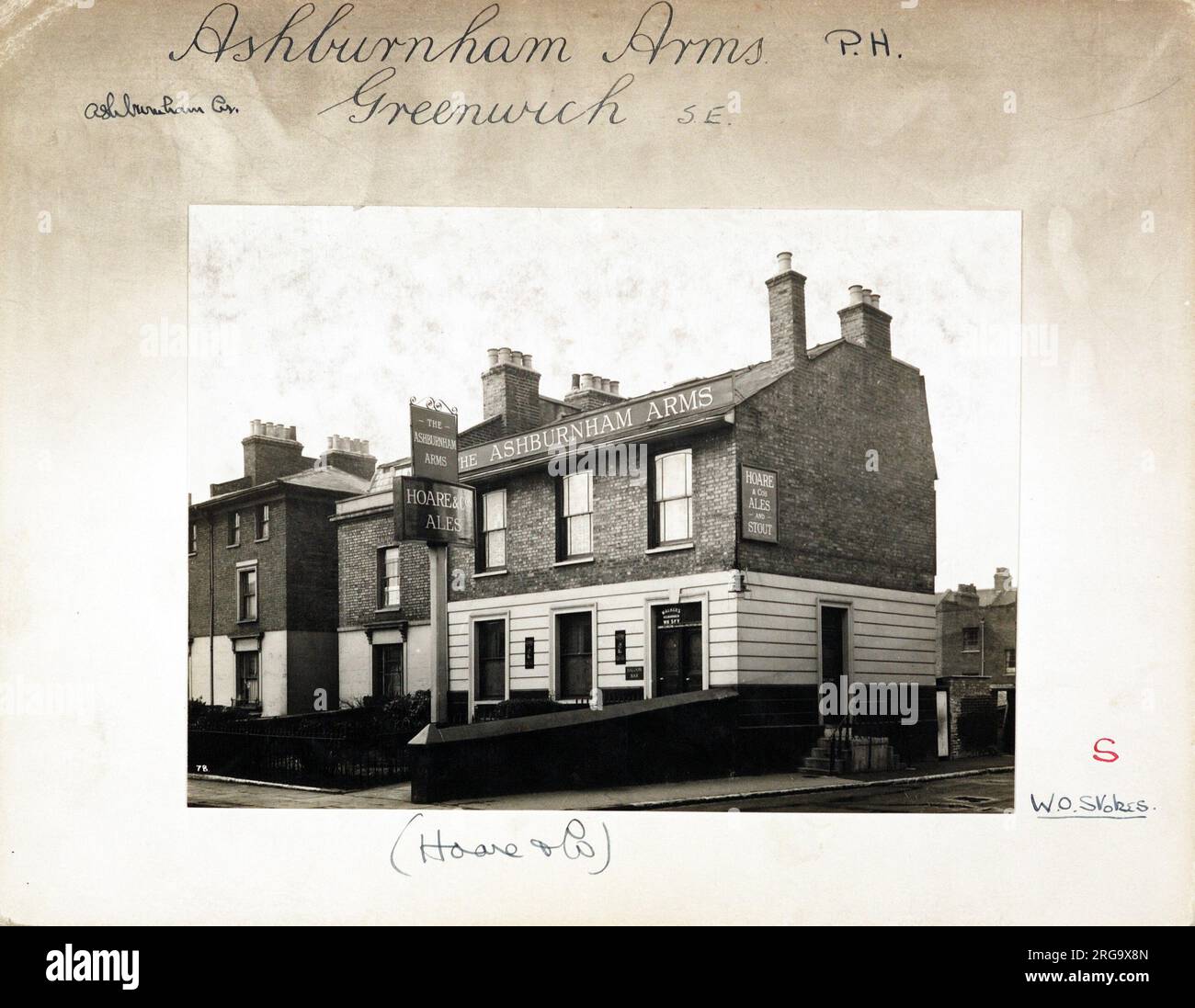 Photograph of Ashburnham Arms, Greenwich, London. The main side of the ...