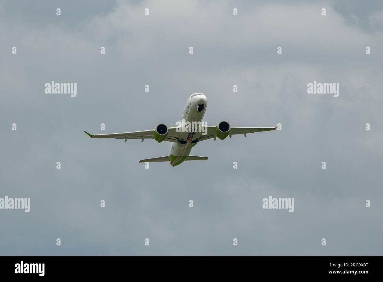 Zurich, Switzerland, May 10, 2023 YL-AAX Air Baltic Bombardier CS-300 ...