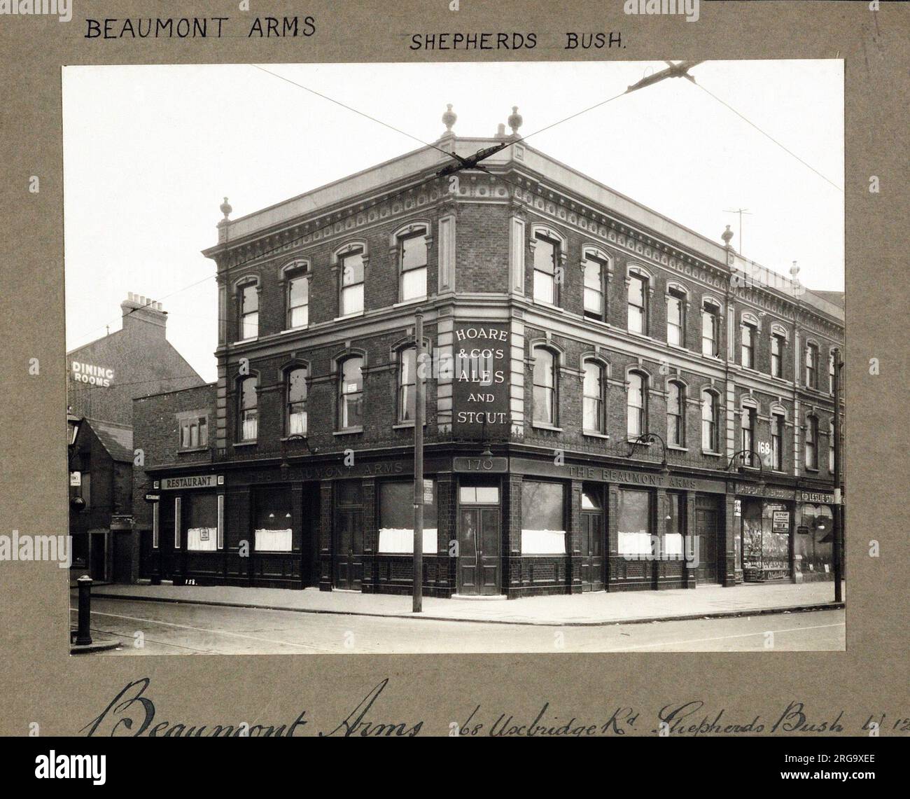Photograph of Beaumont Arms, Shepherds Bush, London. The main side of ...