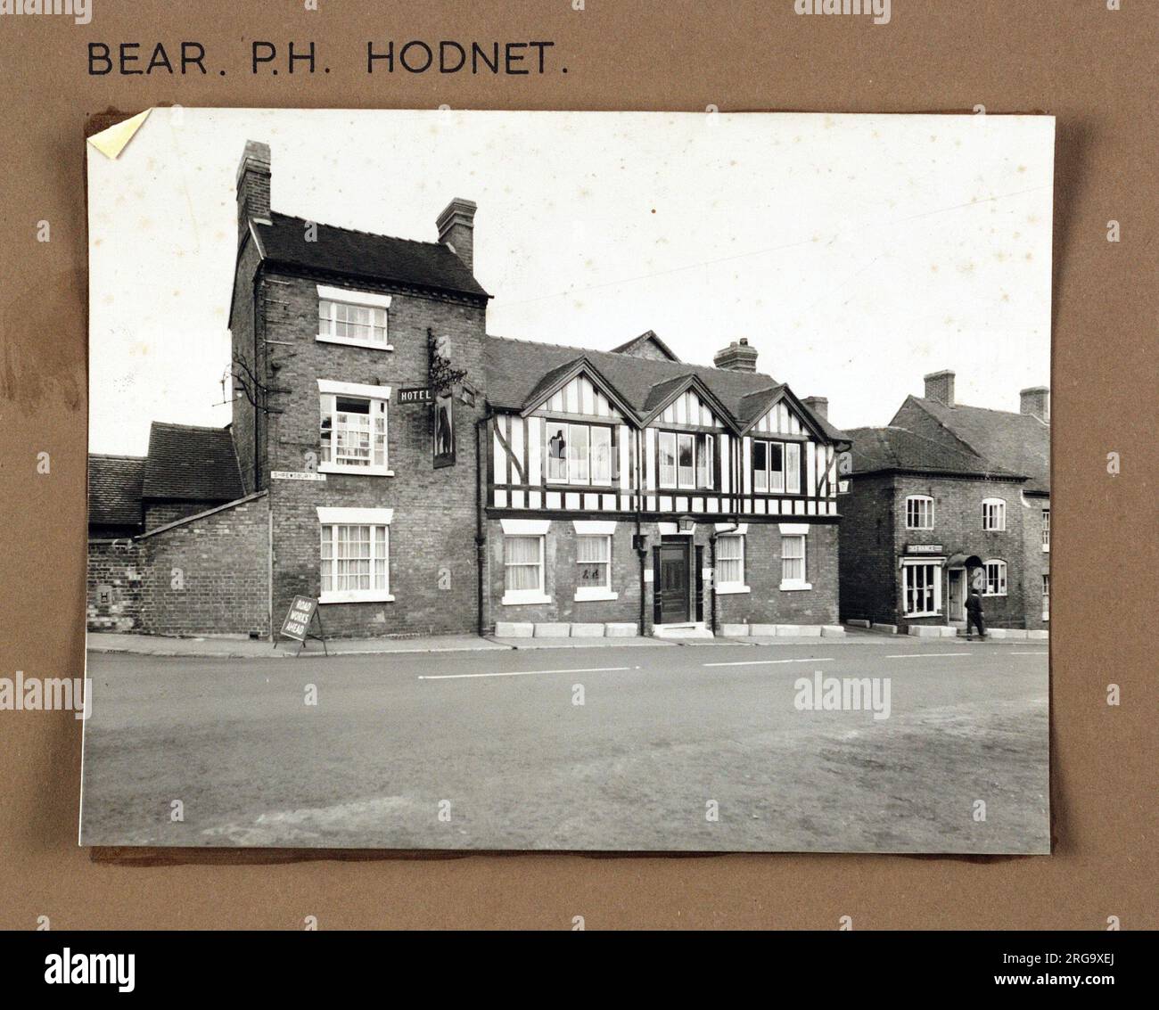 Photograph of Bear Hotel, Hodnet, Shropshire. The main side of the ...