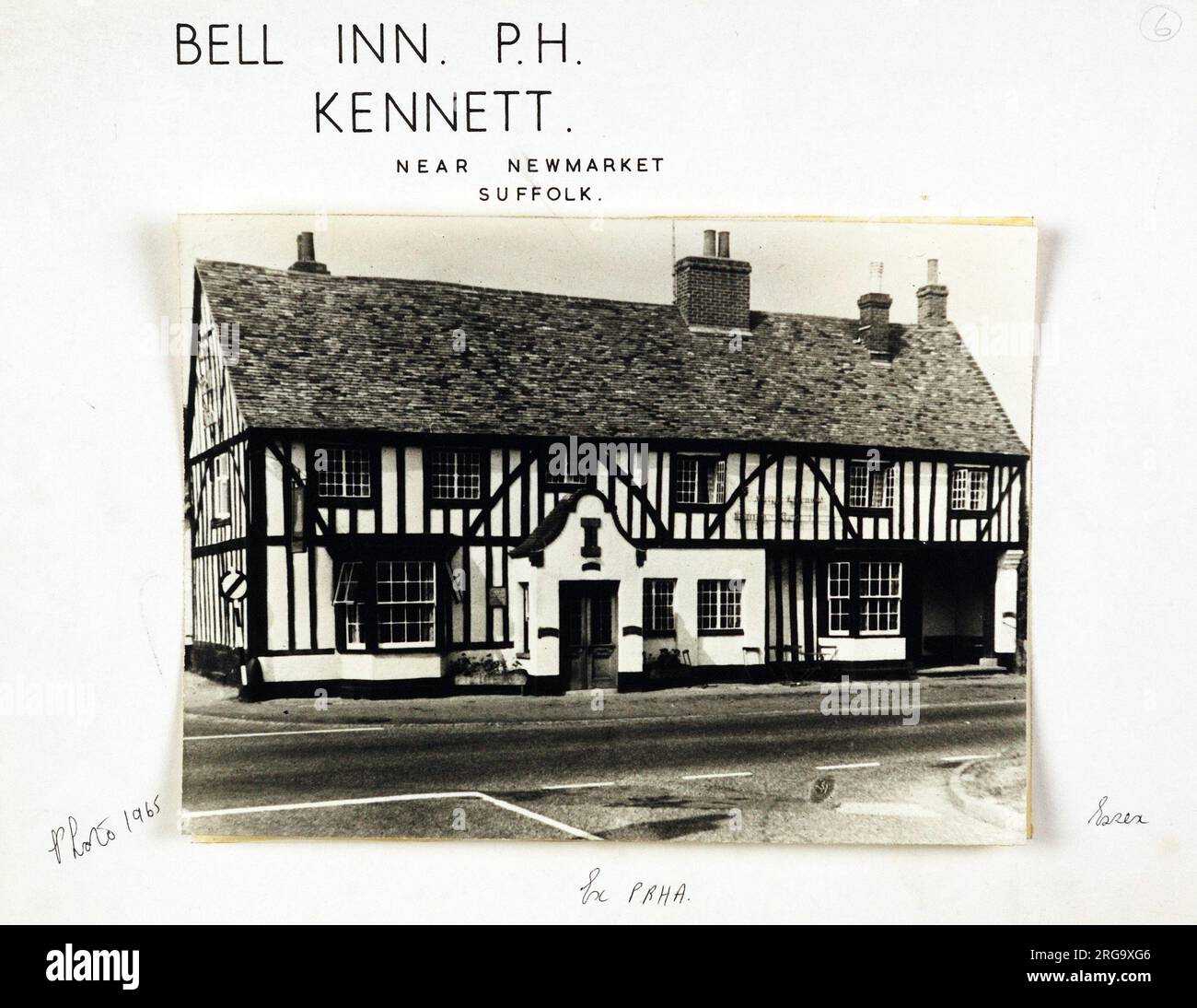 Photograph of Bell Inn, Kennett, Cambridgeshire. The main side of the ...