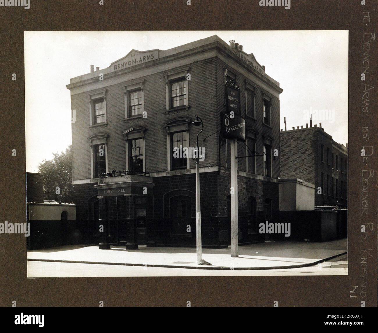 Photograph of Benyon Arms, Kingsland, London. The main side of the ...