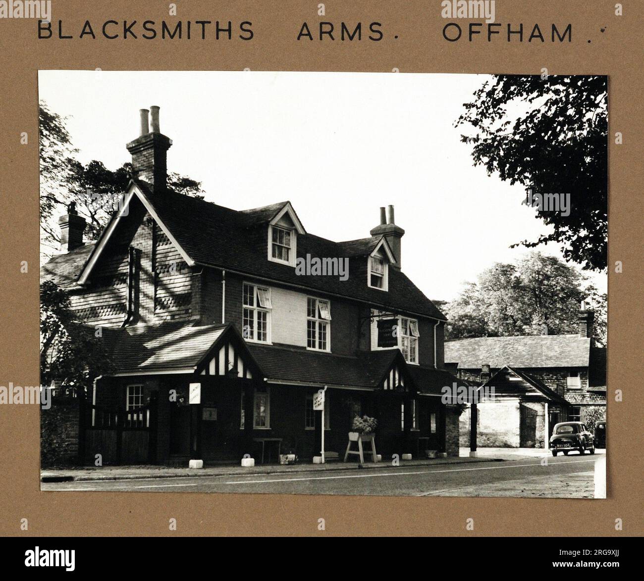 Photograph of Blacksmiths Arms, Offham, Sussex. The main side of the ...