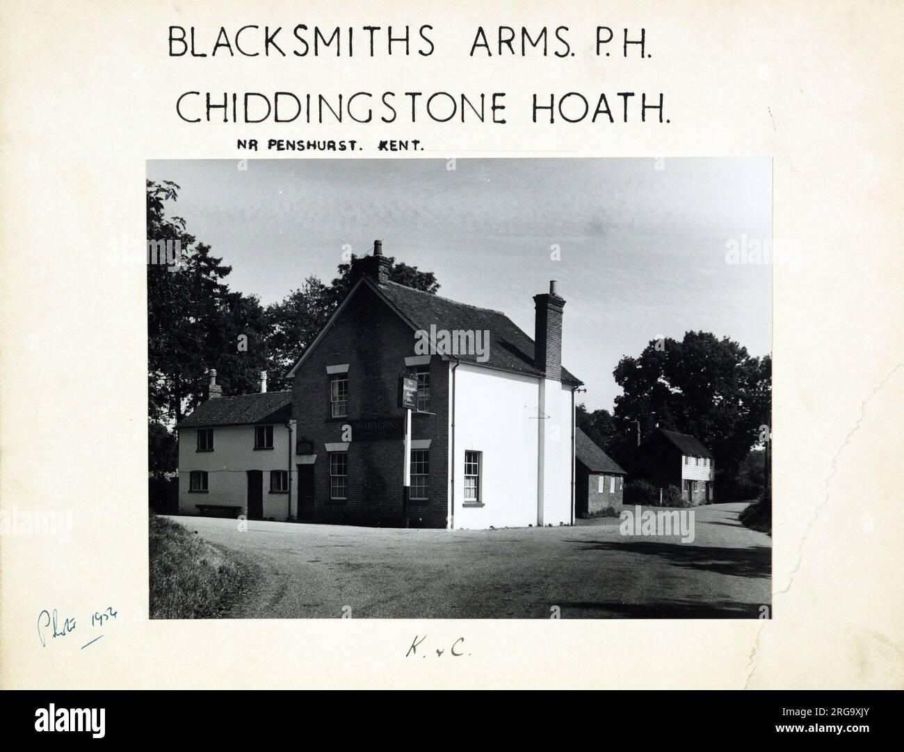Photograph of Blacksmiths Arms, Chiddingstone Hoath, Kent. The main ...