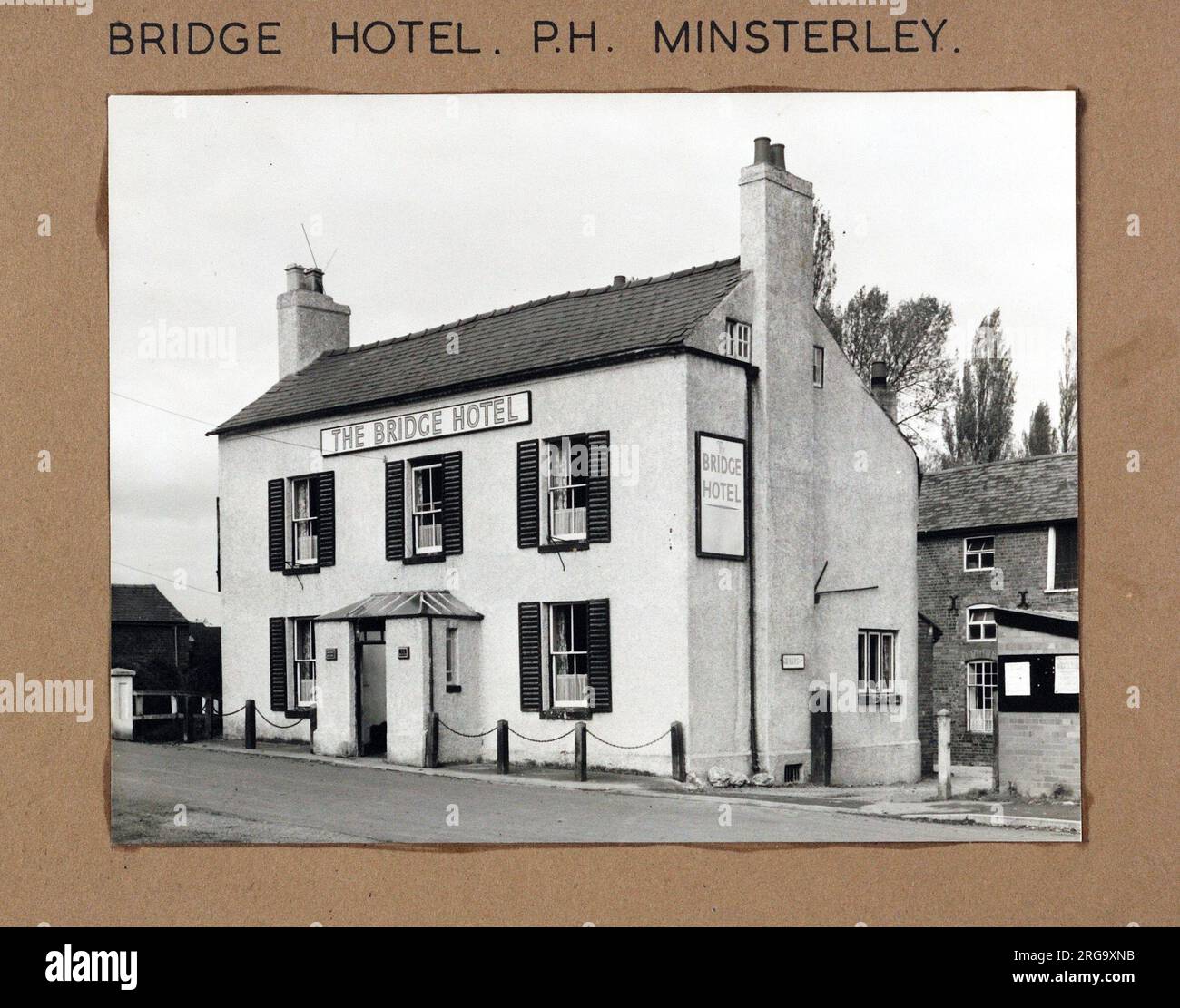 Photograph of Bridge Hotel, Minsterley, Shropshire. The main side of ...