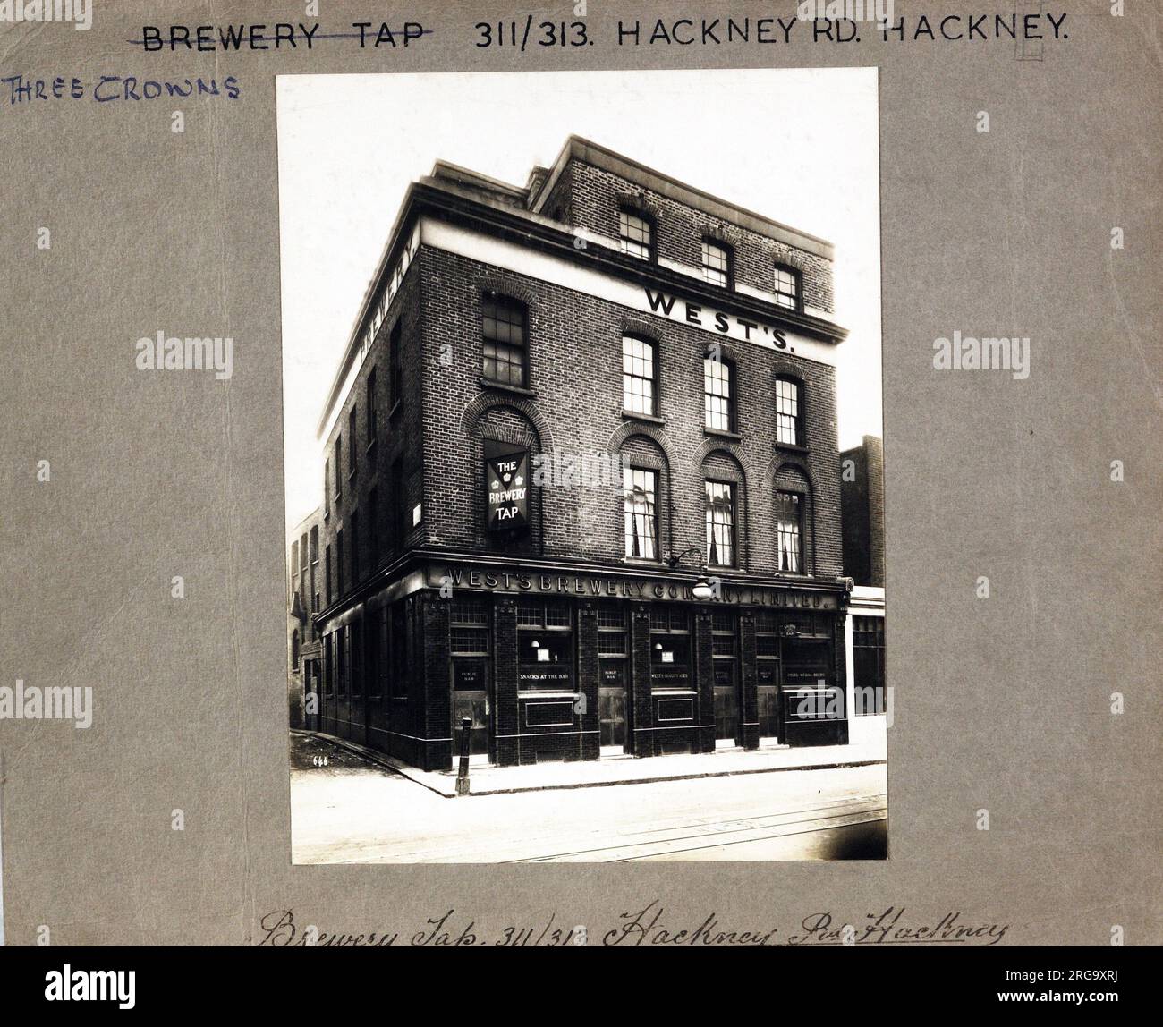 Photograph of Brewery Tap PH, Hackney, London. The main side of the ...