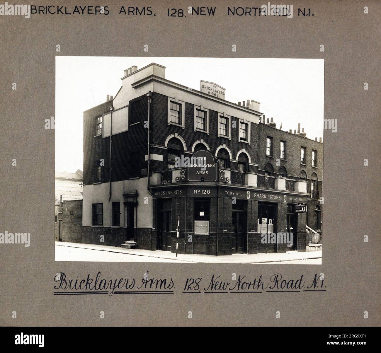 Photograph of Bricklayers Arms, Shoreditch, London. The main side of ...