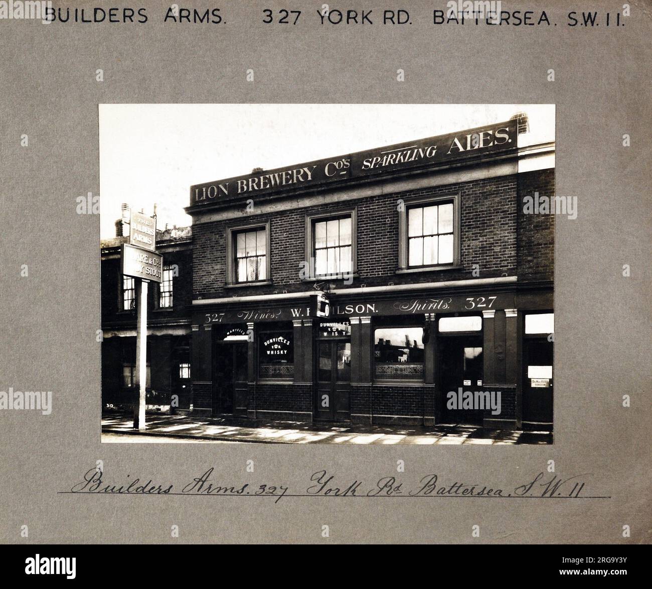 Photograph of Builders Arms, Battersea, London. The main side of the ...