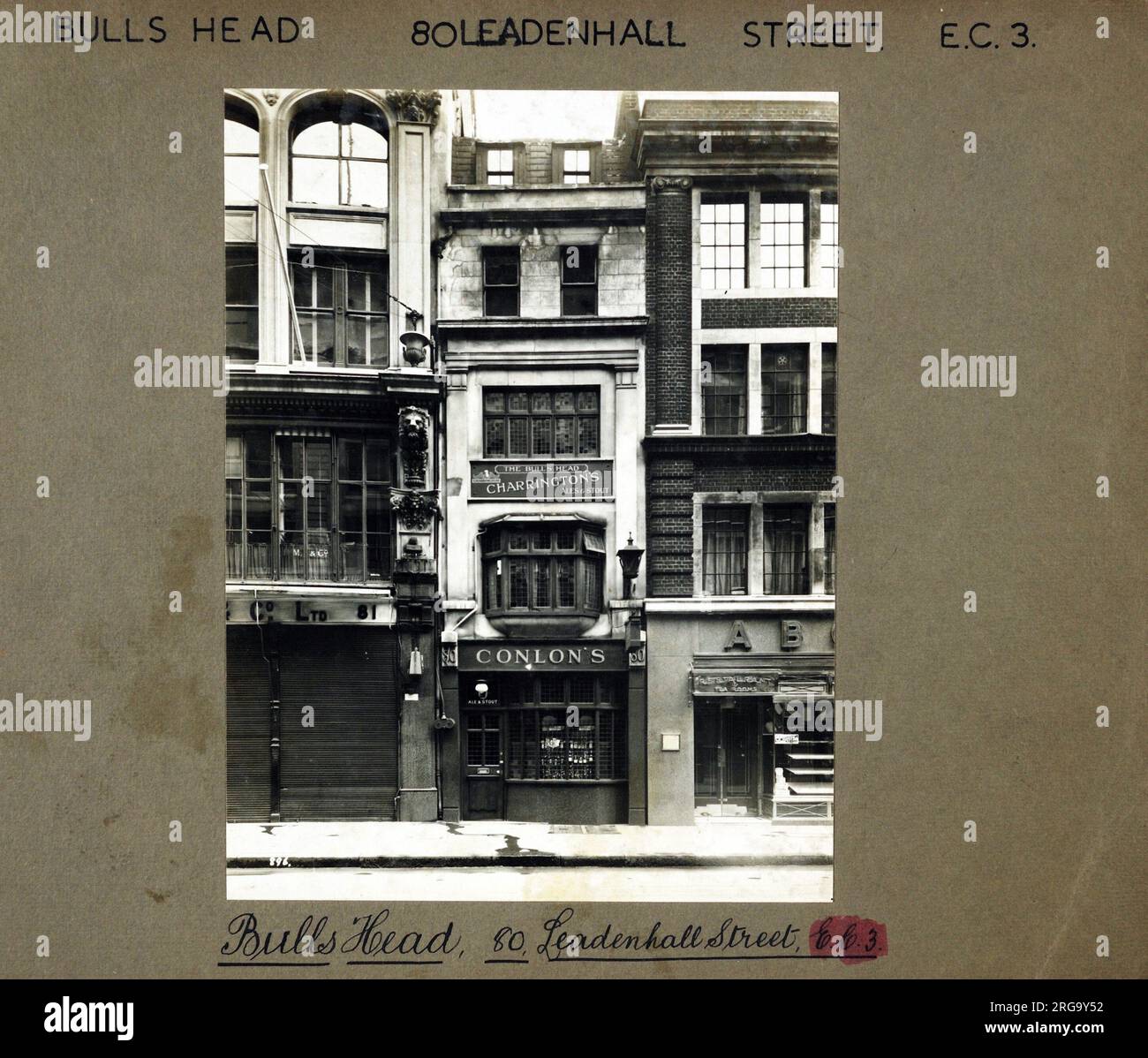 Photograph of Bulls Head PH, City, London. The main side of the print ...