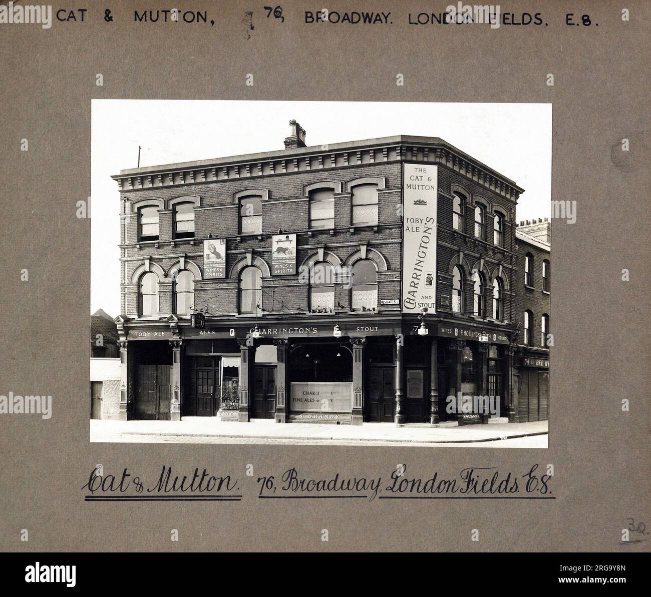 Photograph of Cat & Mutton PH, London Fields, London. The main side of ...