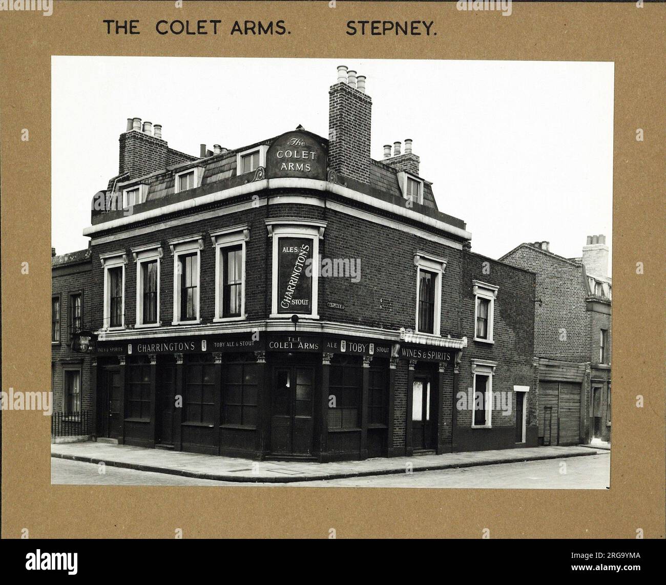 Photograph of Colet Arms, Stepney, London. The main side of the print ...
