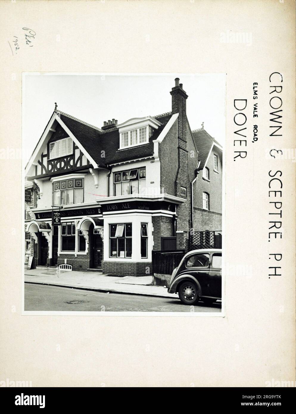Photograph of Crown & Sceptre PH, Dover, Kent. The main side of the print (shown here) depicts ...