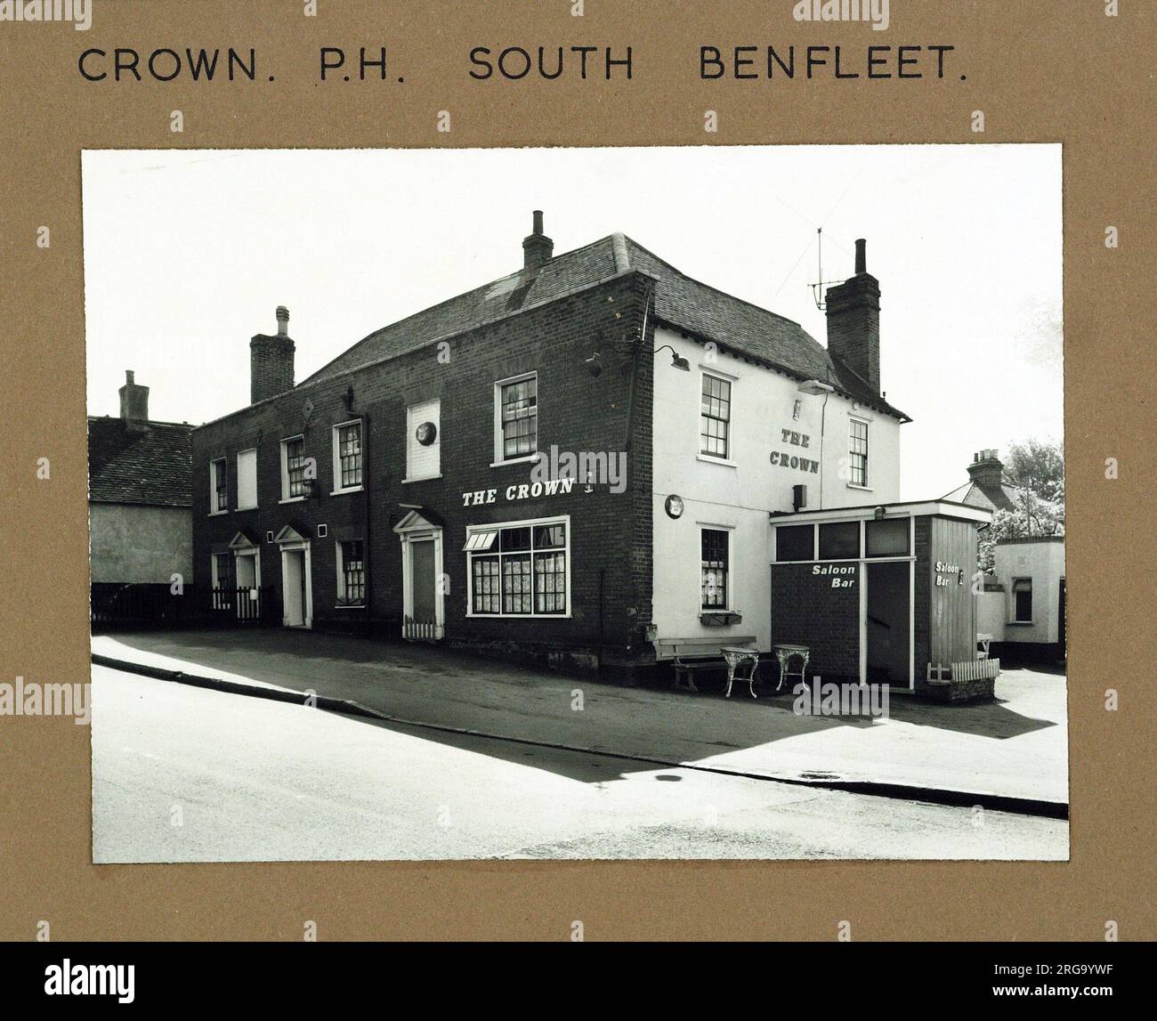 Photograph of Crown PH, South Benfleet, Essex. The main side of the ...
