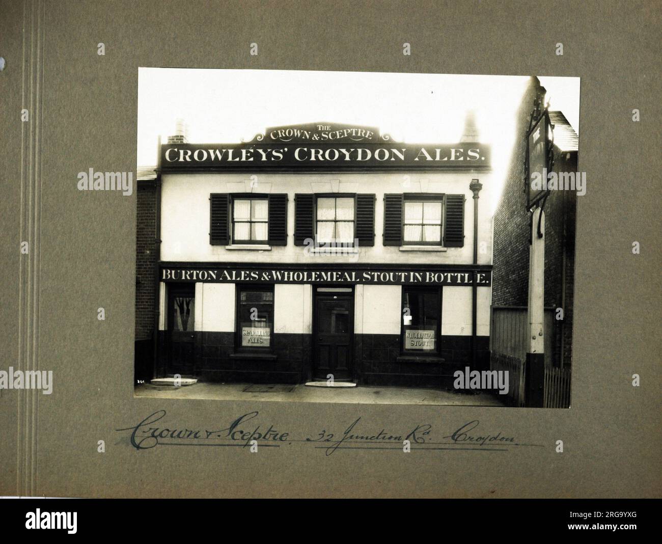 Photograph of Crown & Sceptre PH, Croydon, Surrey. The main side of the ...