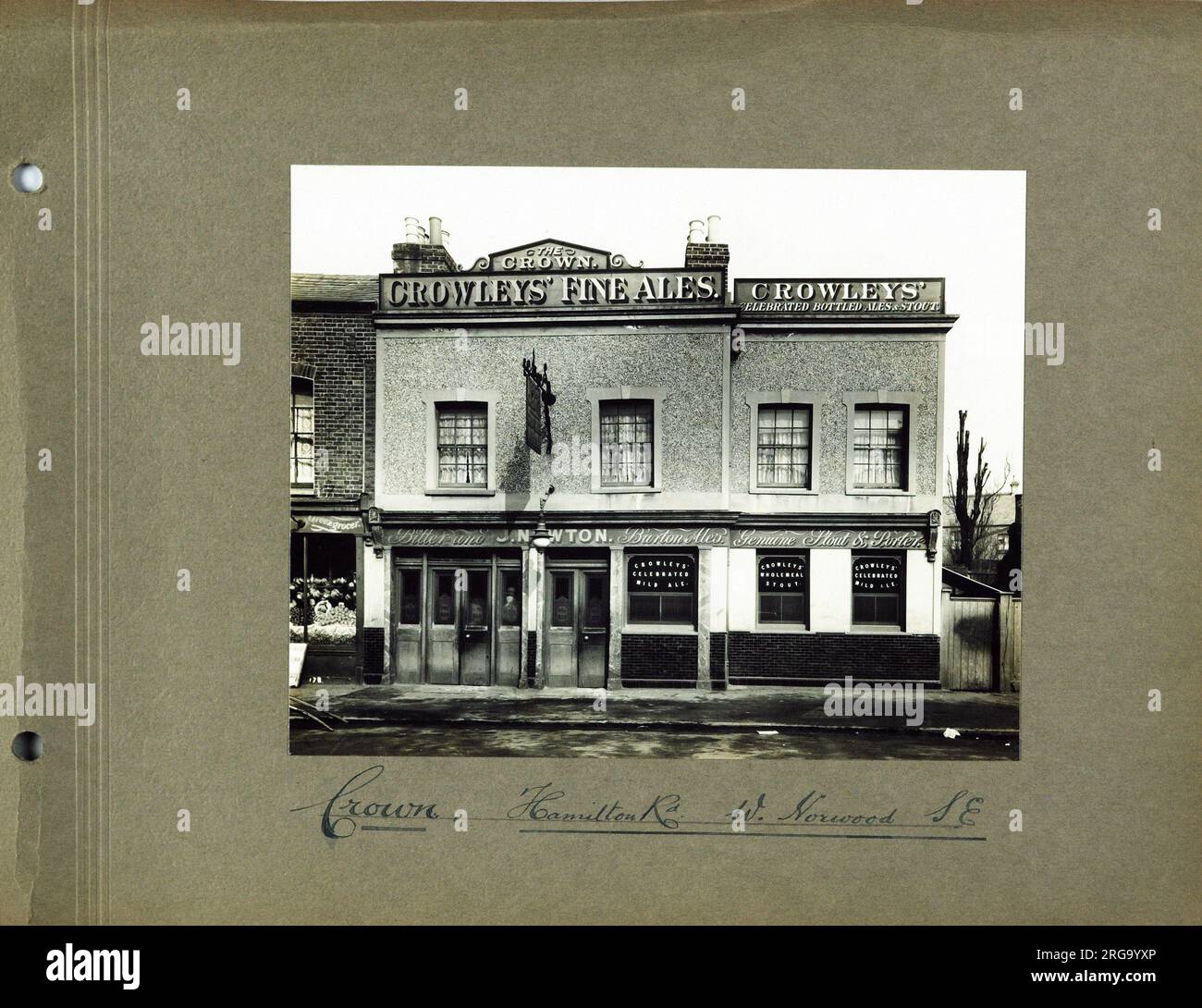 Photograph of Crown PH, Norwood, London. The main side of the print ...