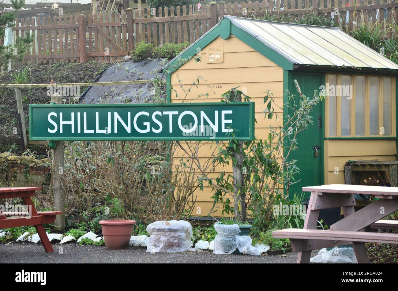 Shillingstone redundant railway station, Dorset Stock Photo - Alamy