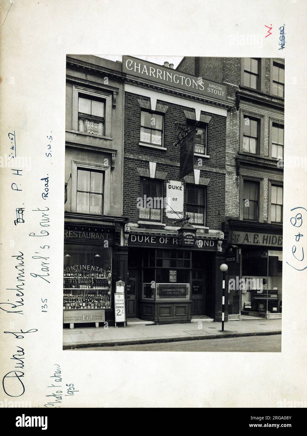 Photograph of Duke Of Richmond PH, Earls Court, London. The main side ...