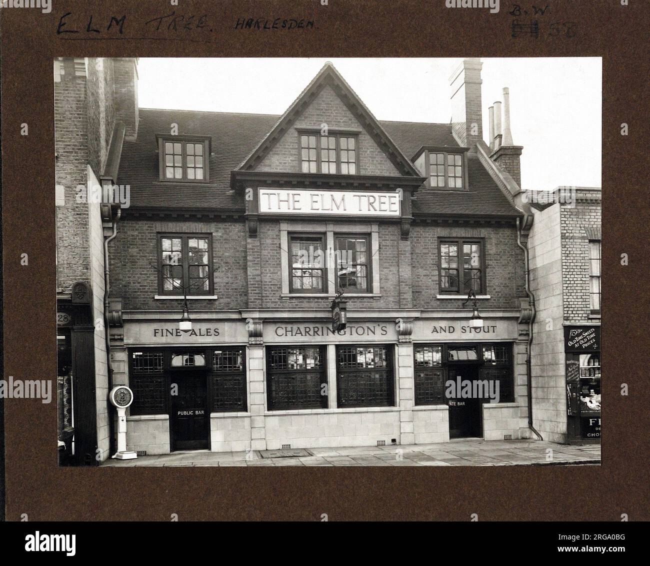 Photograph of Elm Tree PH, Harlesden, London. The main side of the ...