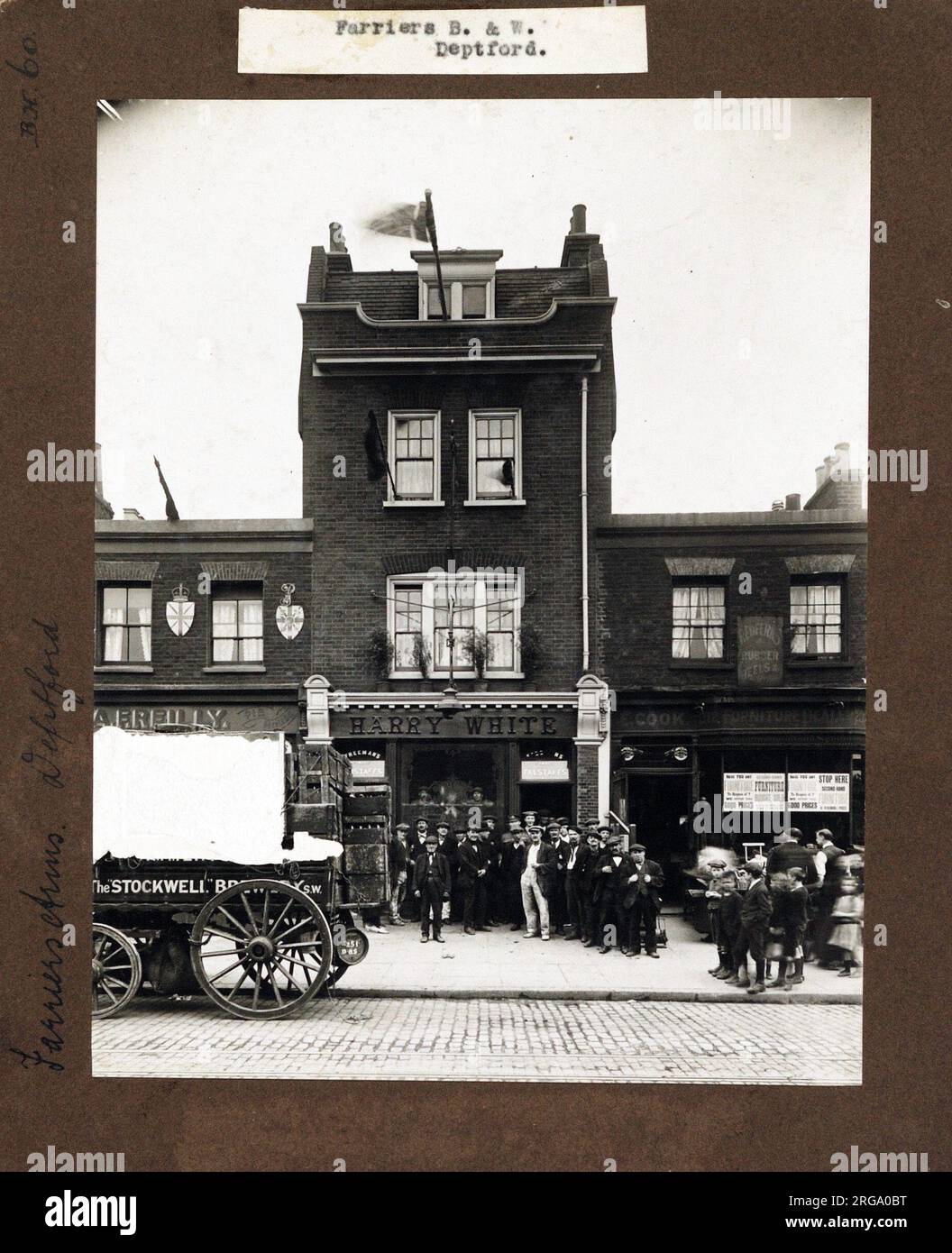 Photograph of Farriers PH, Deptford, London. The main side of the print ...