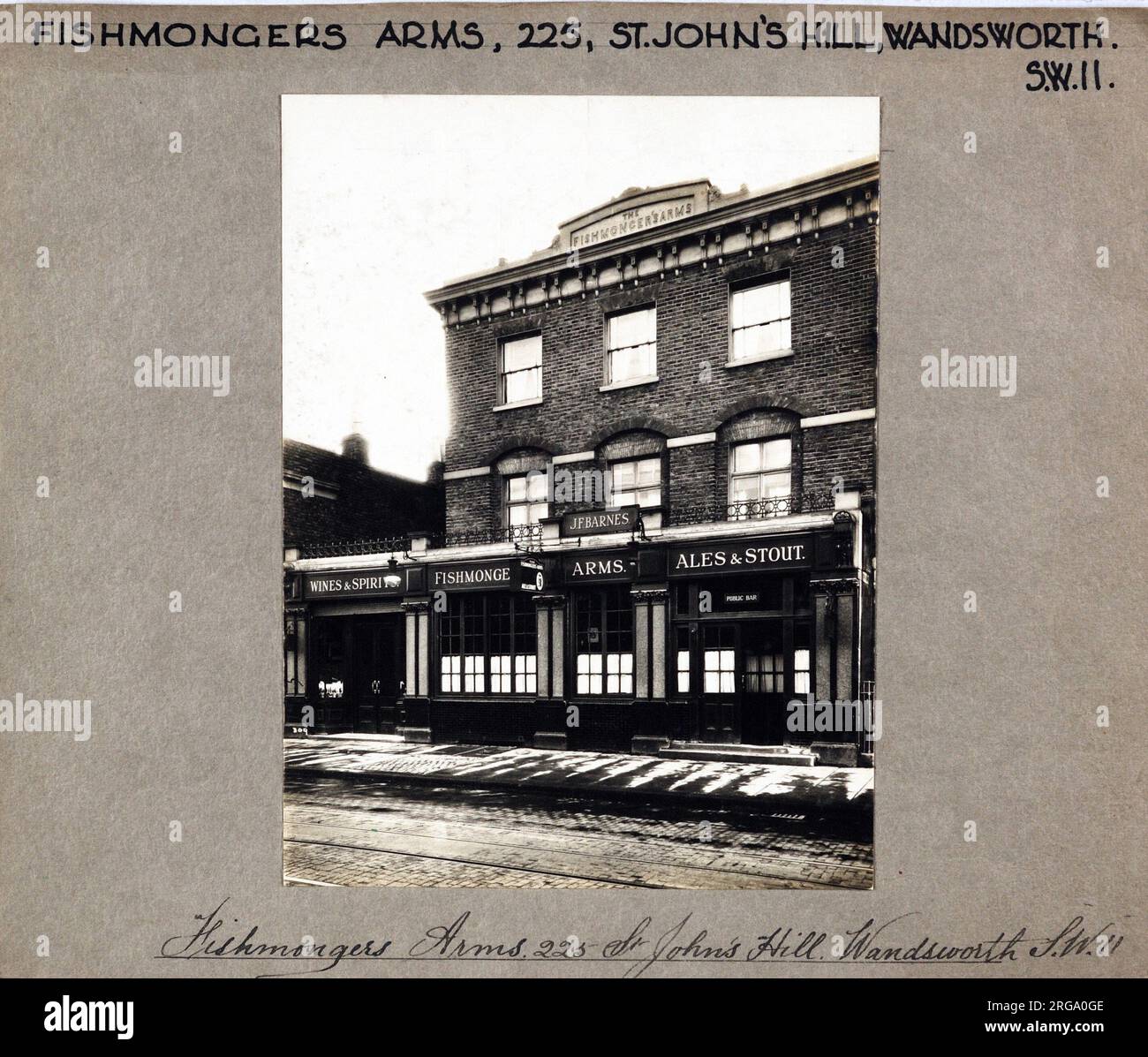 Photograph of Fishmongers Arms, Wandsworth, London. The main side of ...