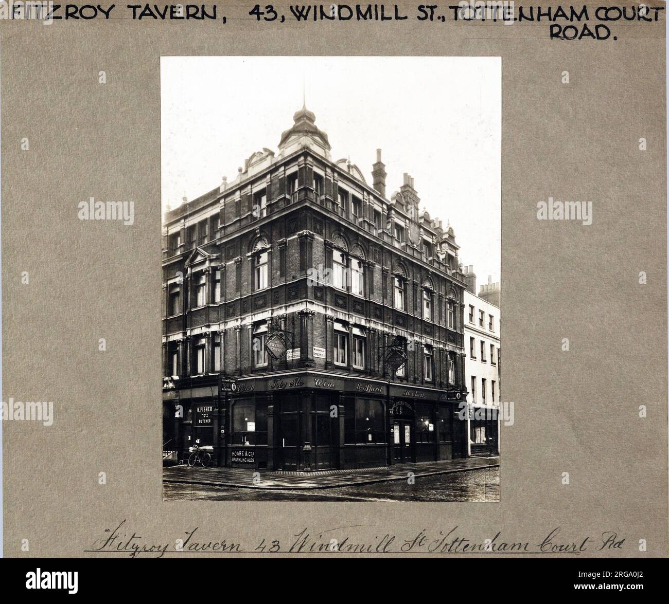 Photograph of Fitzroy Tavern , Fitzrovia, London. The main side of the ...