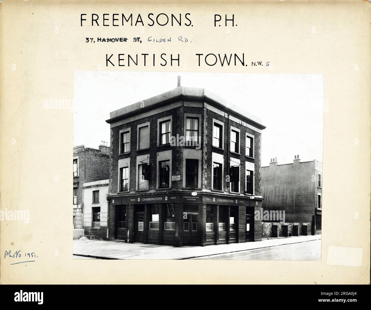 Photograph of Freemasons Tavern , Kentish Town, London. The main side ...