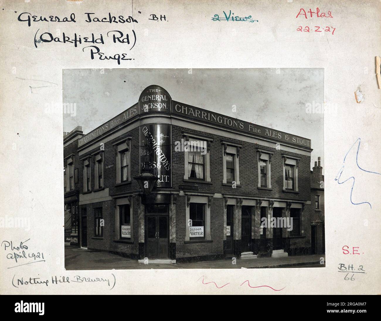 Photograph of General Jackson PH, Penge, London. The main side of the ...