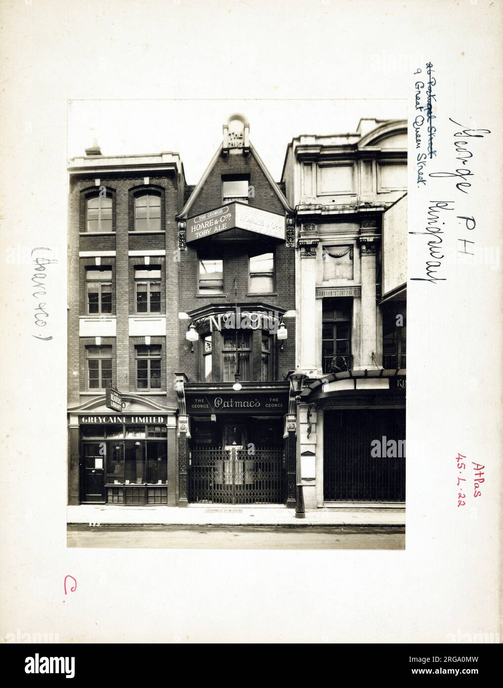 Photograph of George PH, Holborn (Oldest), London. The main side of the ...