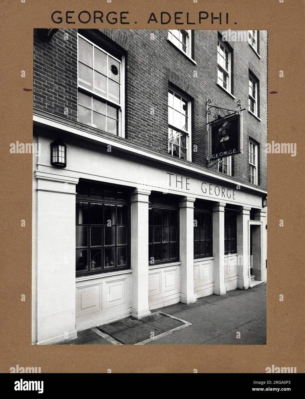 Photograph of George PH, Adelphi, London. The main side of the print ...
