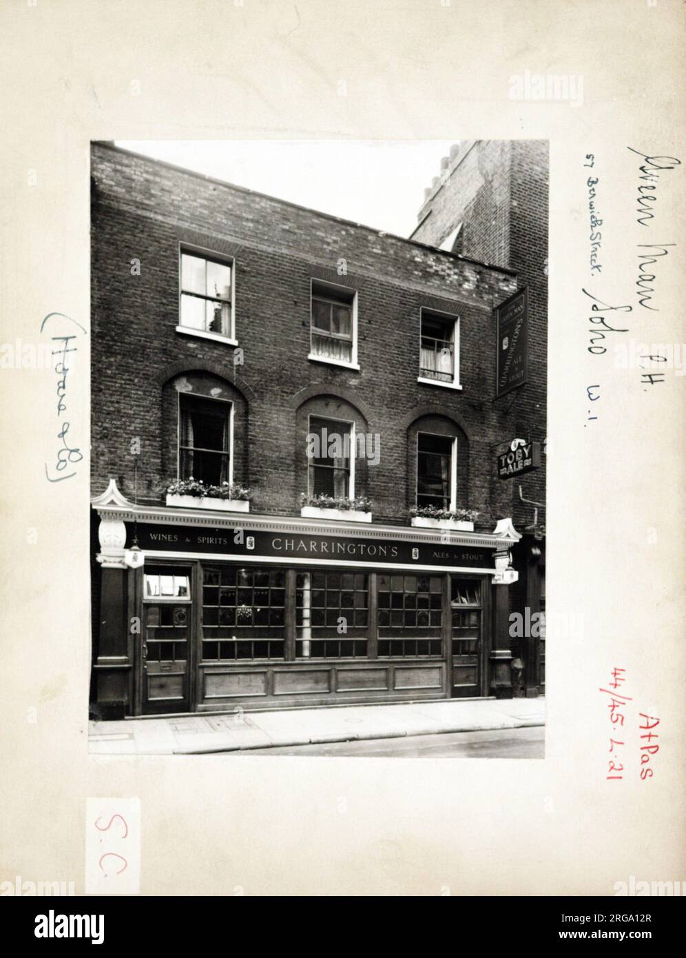 Photograph of Green Man PH, Soho, London. The main side of the print ...