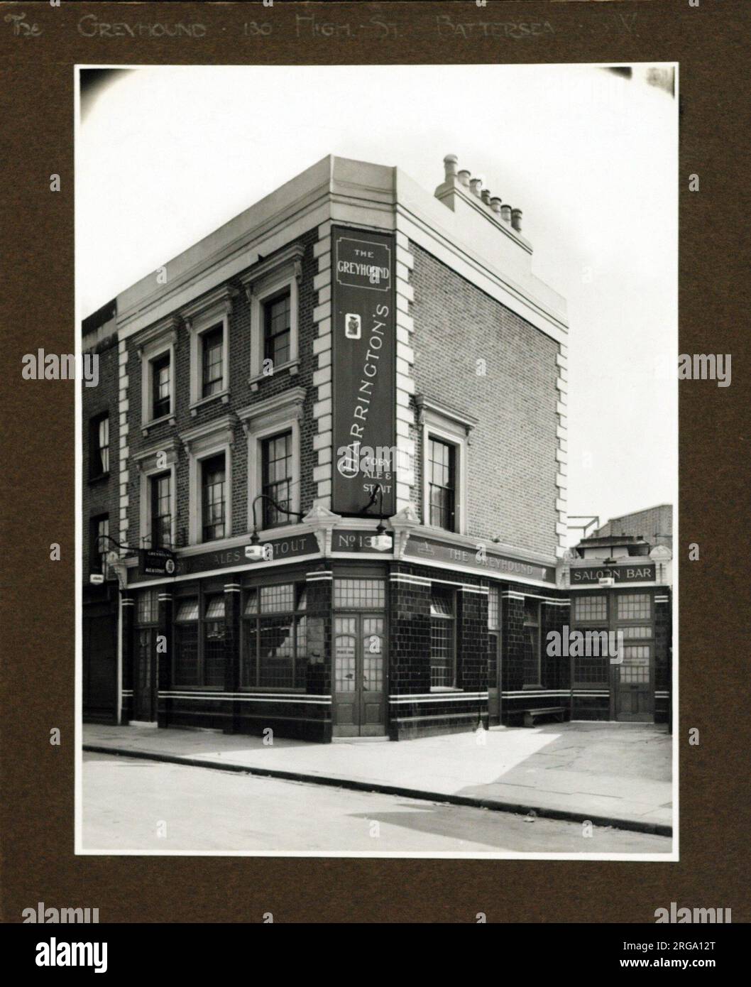 Photograph of Greyhound PH, Battersea, London. The main side of the ...
